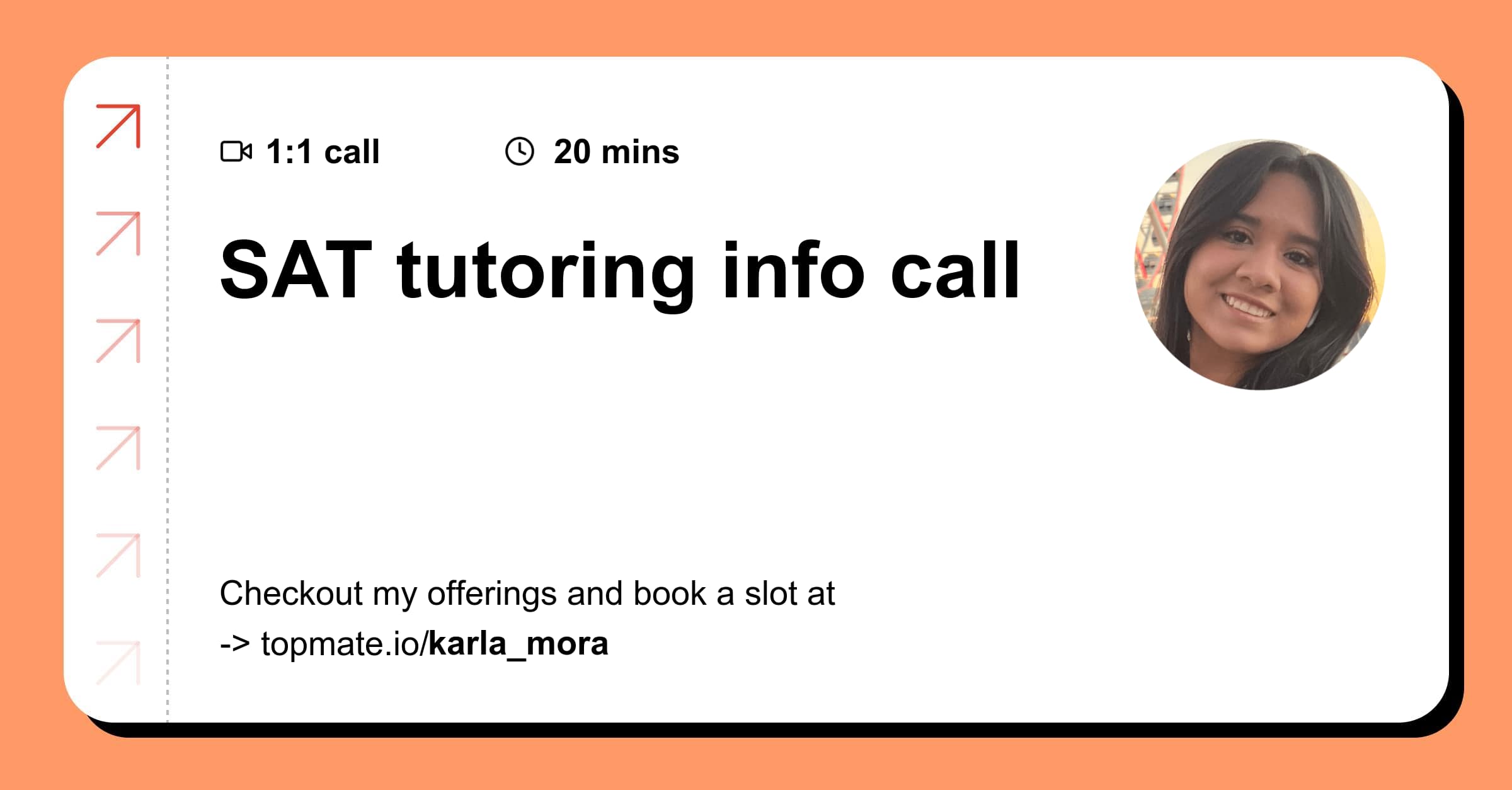 SAT tutoring info call with Karla Mora